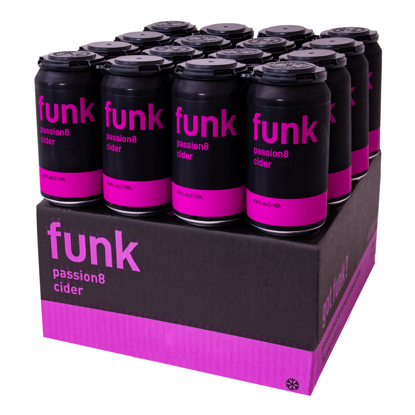 Passion8 Cider | Passionfruit Craft Cider Australia – Funk Drinks Co